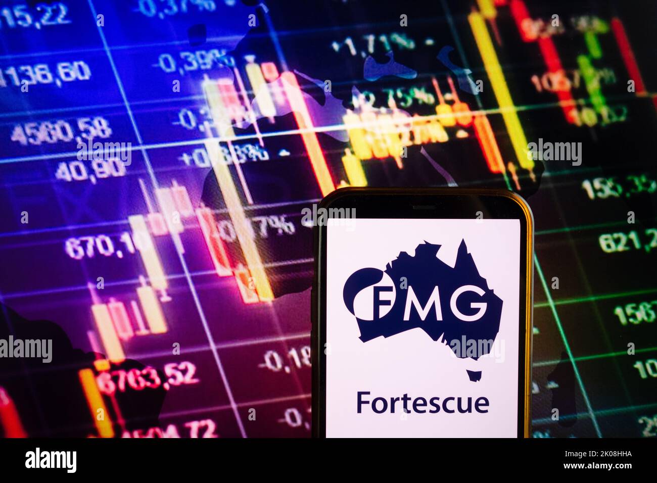 KONSKIE, POLAND - September 10, 2022: Smartphone displaying logo of ...