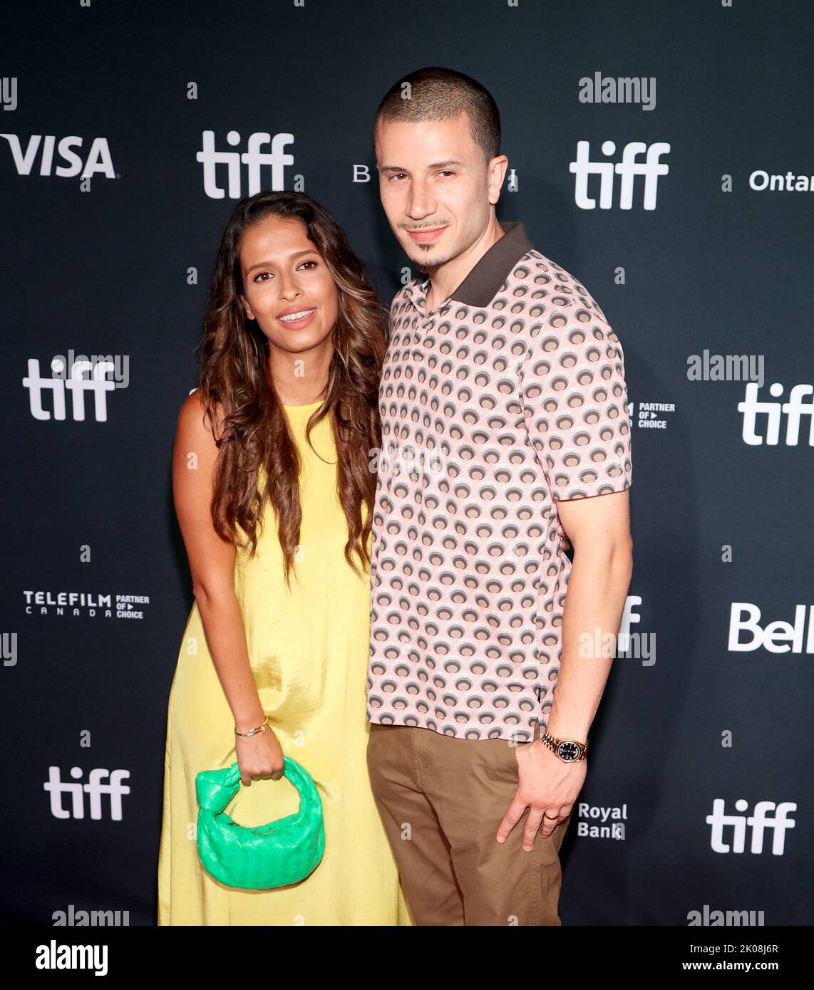 Solvan 'Slick' Naim and Reema Naim arriving to the "Butcher's Crossing" premiere during the 2022 ...