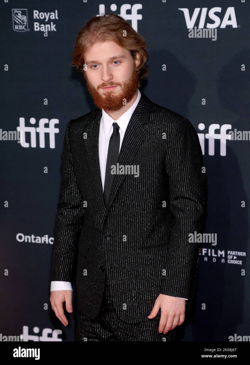 Fred Hechinger arriving to the "Butcher's Crossing" premiere during the ...