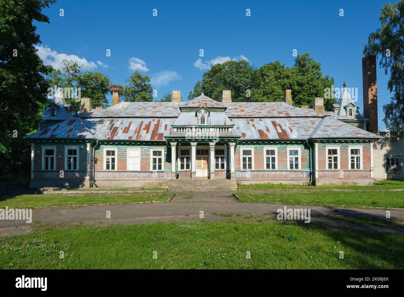 Belorussian tourist landmark attraction - old ancient Bogudenki house ...