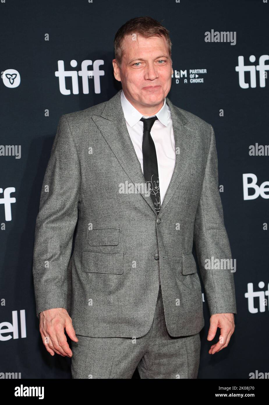 Holt McCallanay arriving to the "Butcher's Crossing" premiere during ...