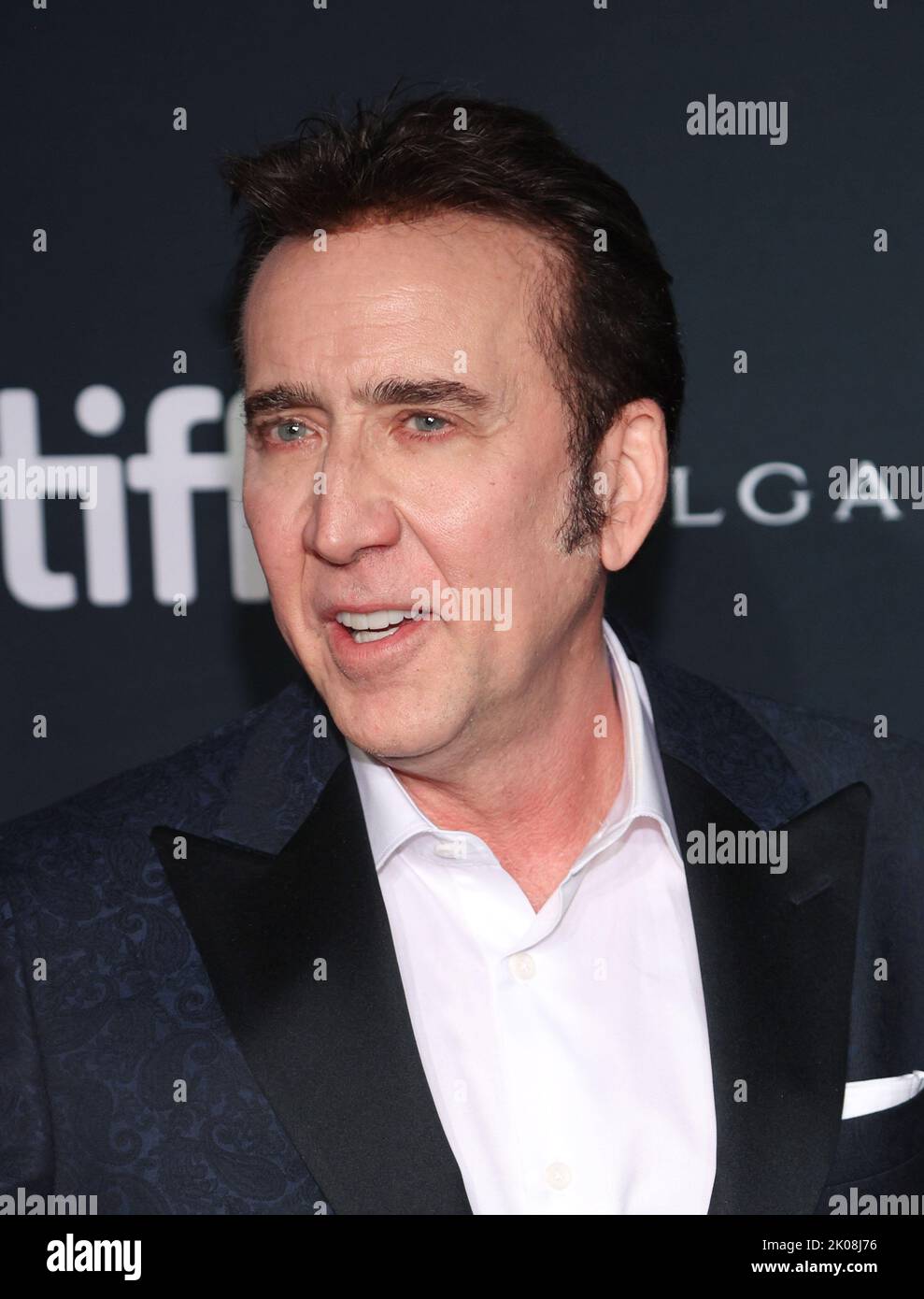 Nicolas Cage arriving to the "Butcher's Crossing" premiere during the ...