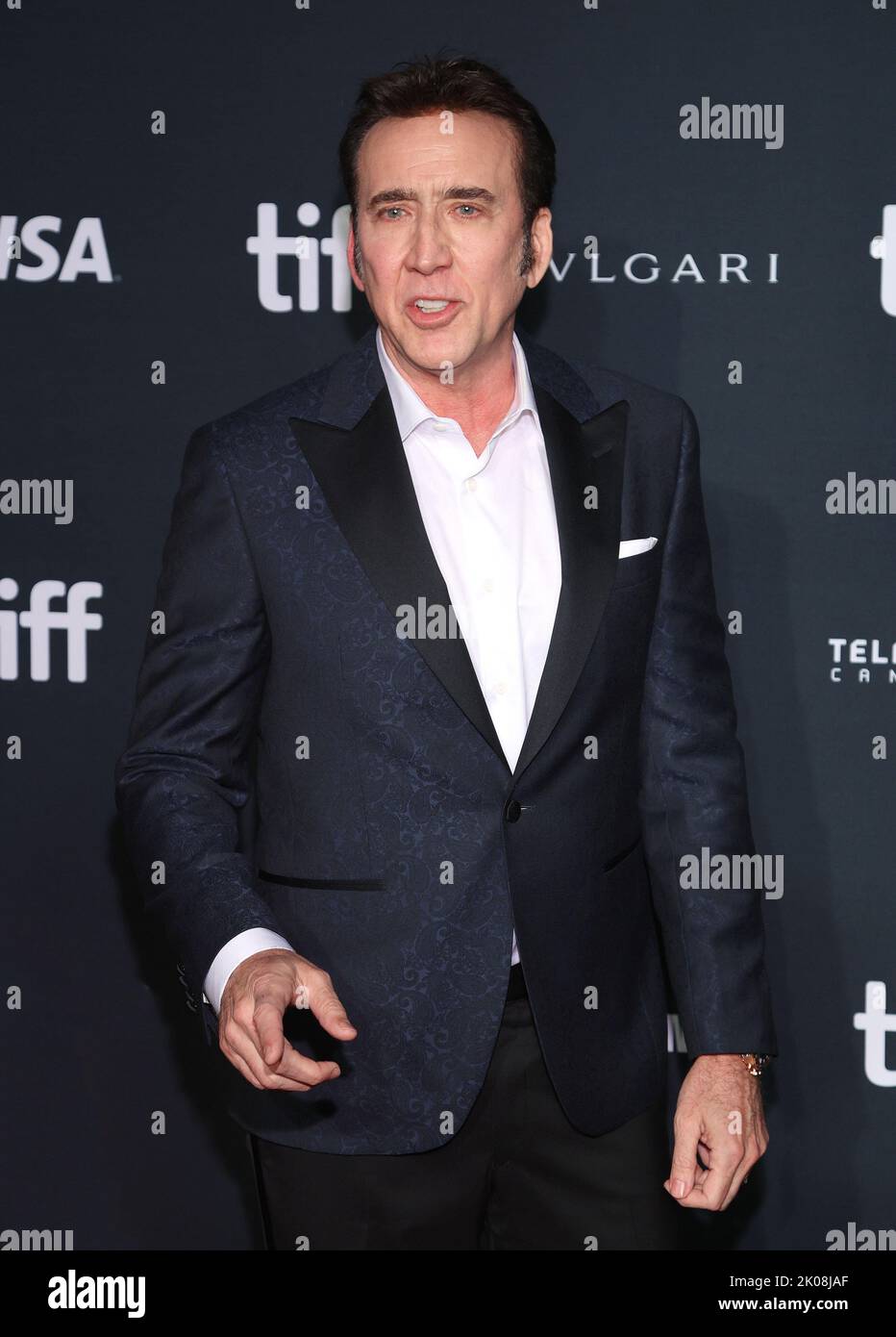 Nicolas Cage arriving to the "Butcher's Crossing" premiere during the ...
