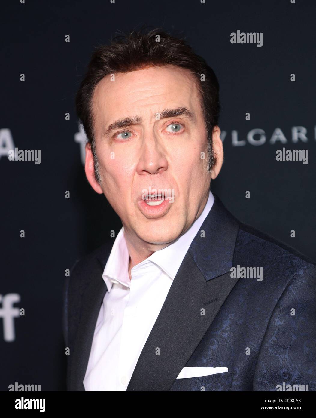 Nicolas Cage arriving to the "Butcher's Crossing" premiere during the ...