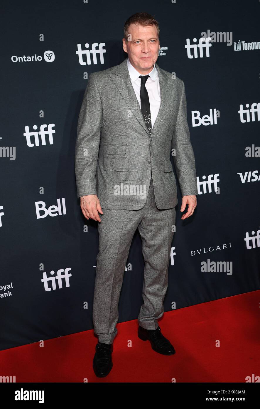 Holt McCallanay arriving to the "Butcher's Crossing" premiere during ...
