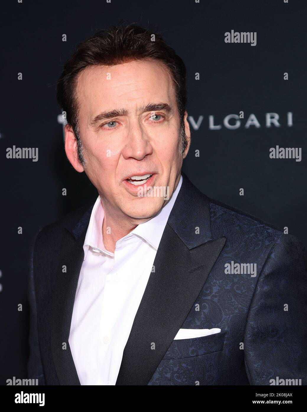 Nicolas Cage arriving to the "Butcher's Crossing" premiere during the ...