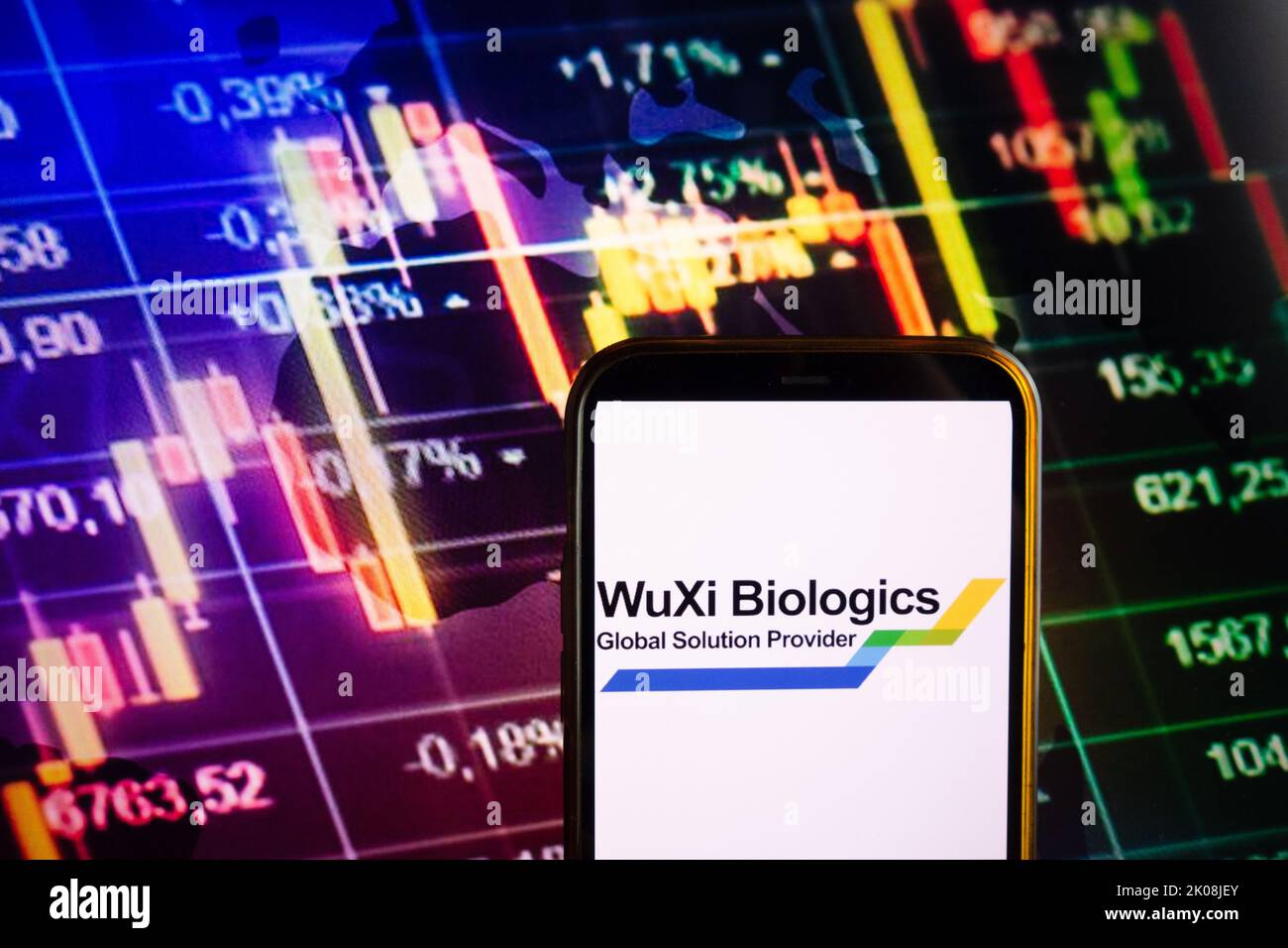 KONSKIE, POLAND - September 10, 2022: Smartphone displaying logo of ...