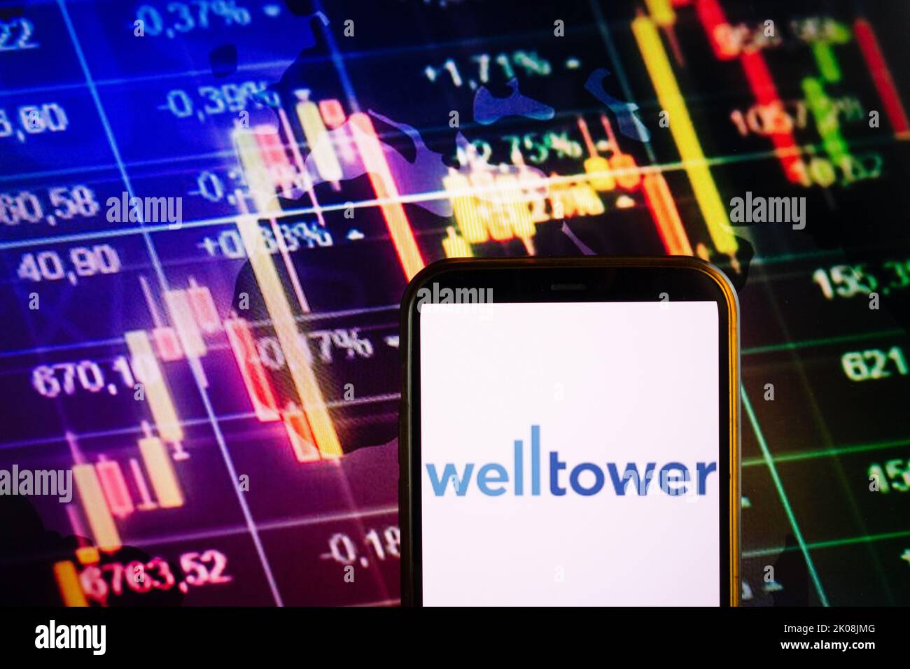 KONSKIE, POLAND - September 10, 2022: Smartphone displaying logo of ...