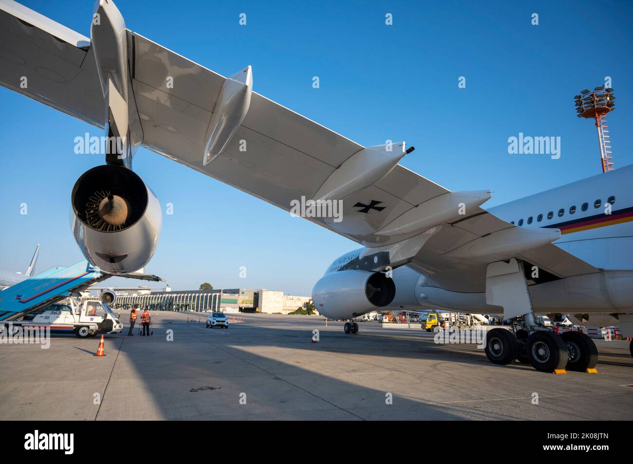 10 September 2022, Israel, Tel Aviv: An aircraft of the Federal ...