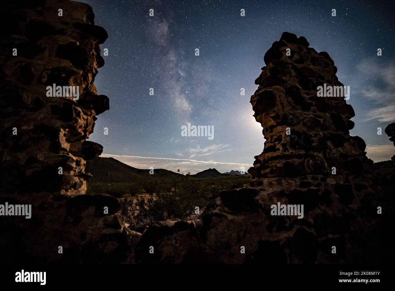 The Hotel Rockland at Night - Sasco Ruins Stock Photo - Alamy