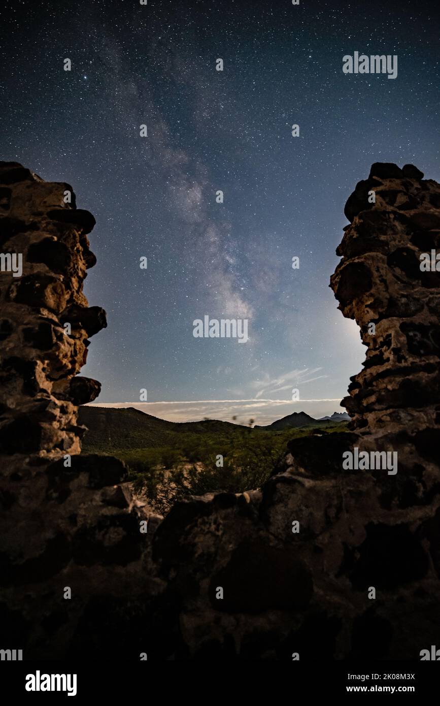 The Hotel Rockland at Night - Sasco Ruins Stock Photo - Alamy