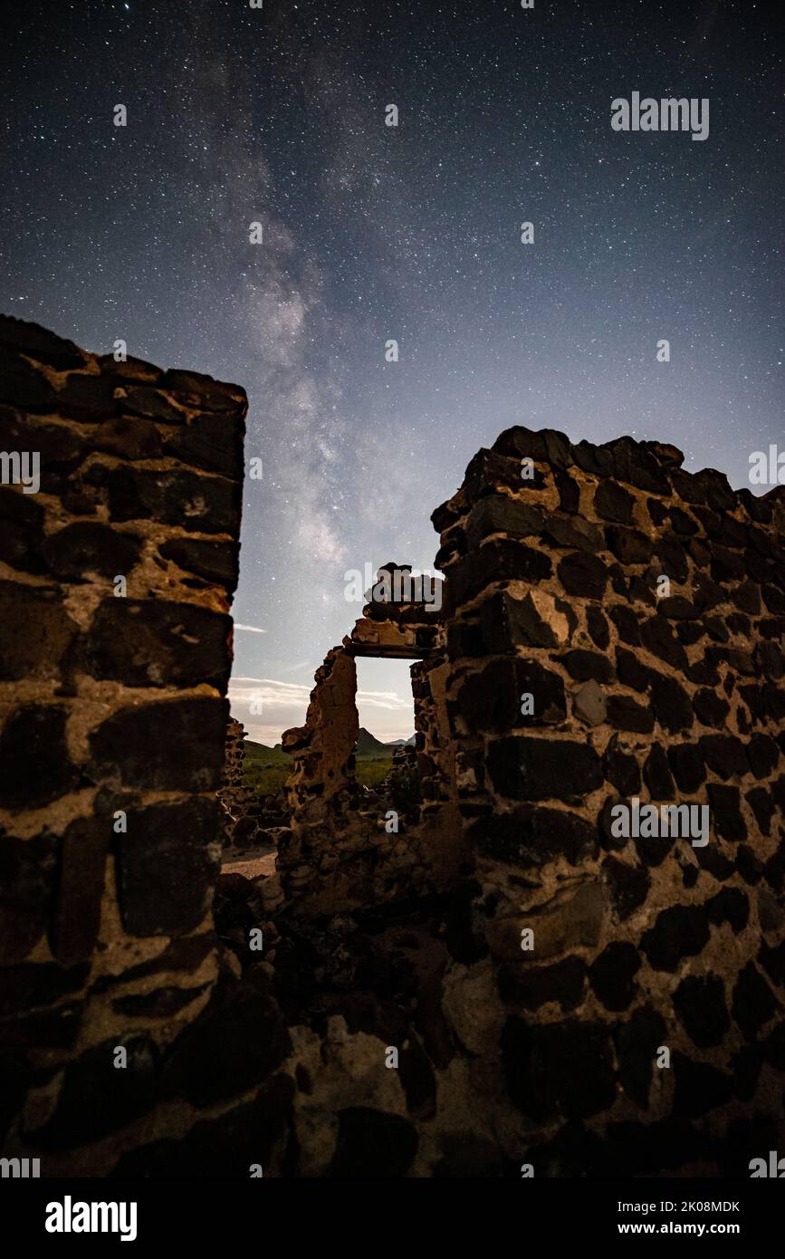 The Hotel Rockland at Night - Sasco Ruins Stock Photo - Alamy