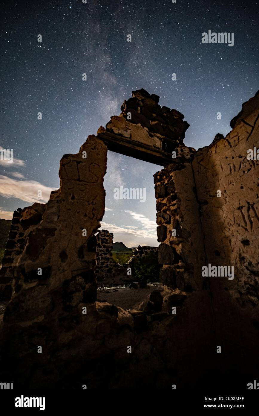 The Hotel Rockland at Night - Sasco Ruins Stock Photo - Alamy