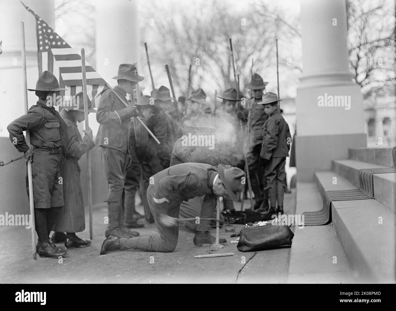 Boy Scouts - Visit of Sir Robert Baden-Powell To [Washington] D.C ...