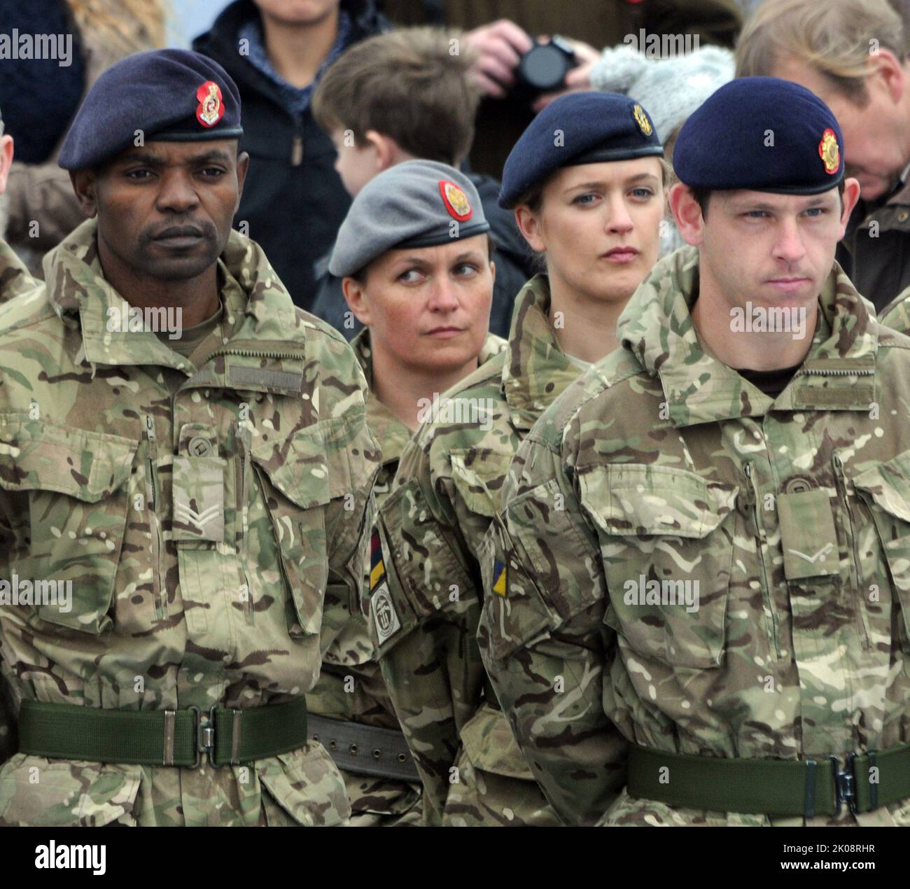 MEDICS FROM 33 FIELD HOSPITAL MARCH THROUGH GOSPORT, HANTS ON THEIR ...