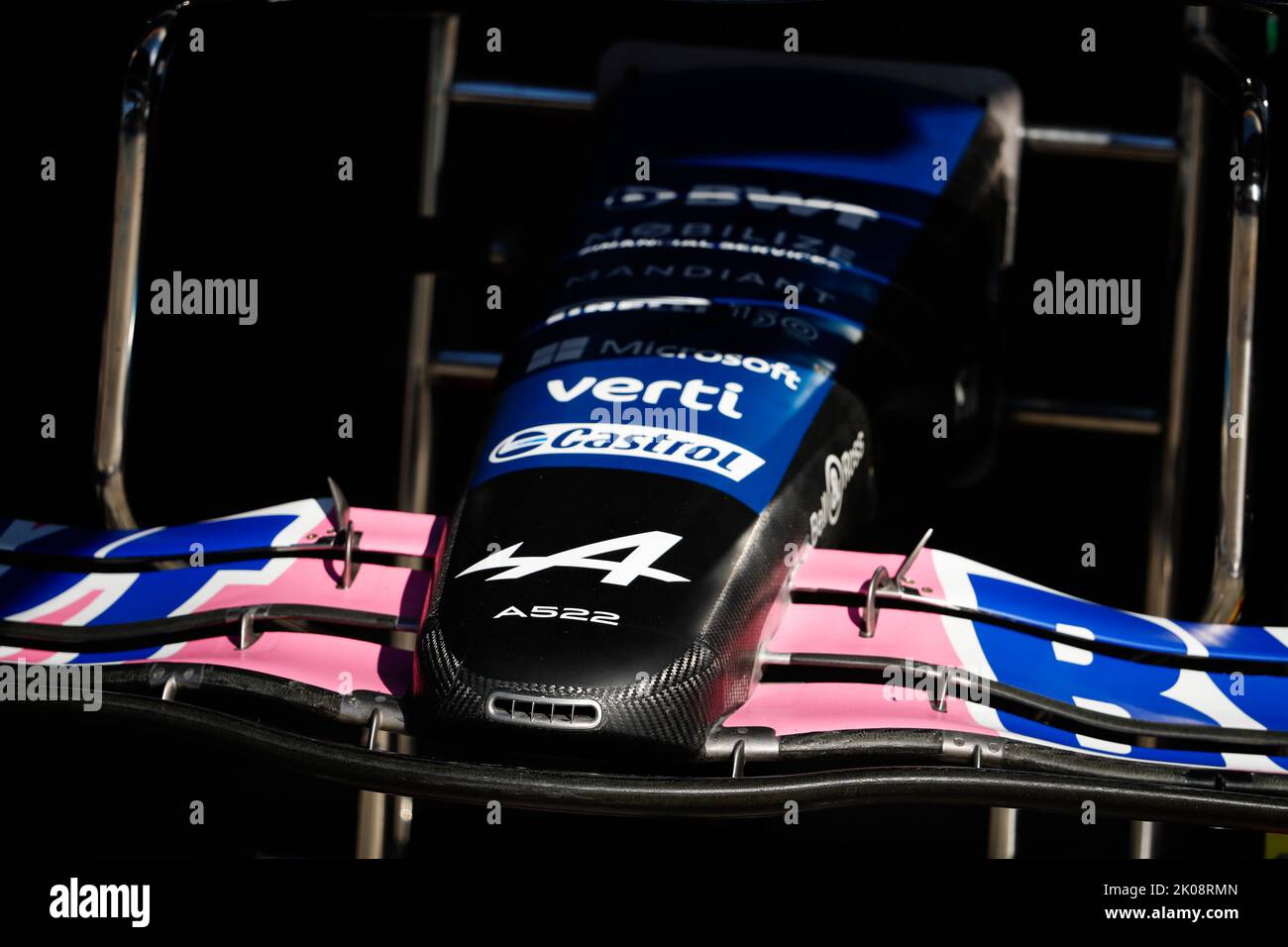 Alpine F1 Team A522, mechanical detail in memory of Her Majesty Queen ...