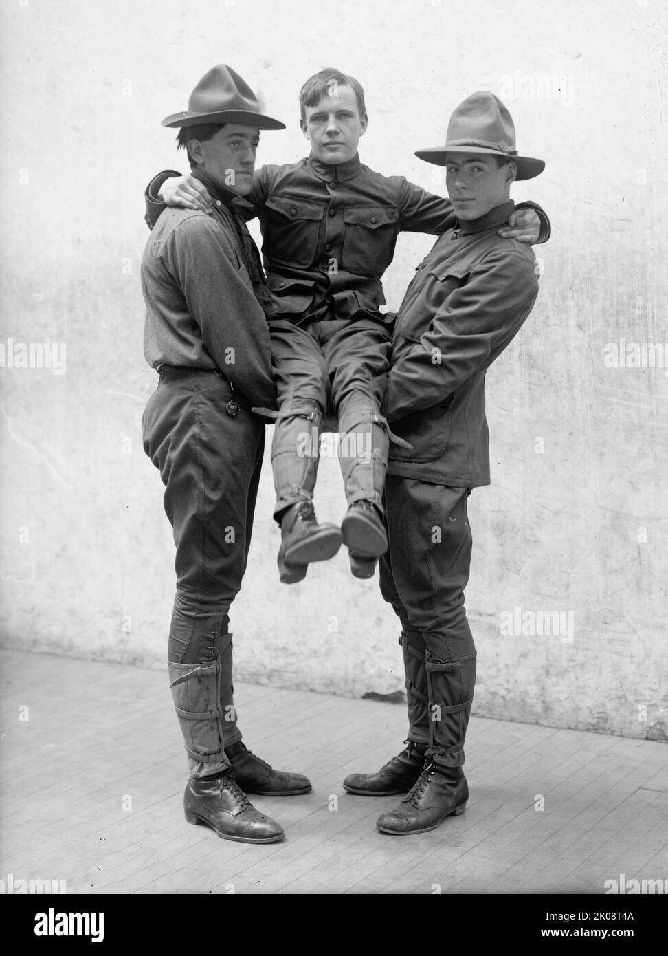Boy Scouts Training Demonstration, 1912 Stock Photo - Alamy