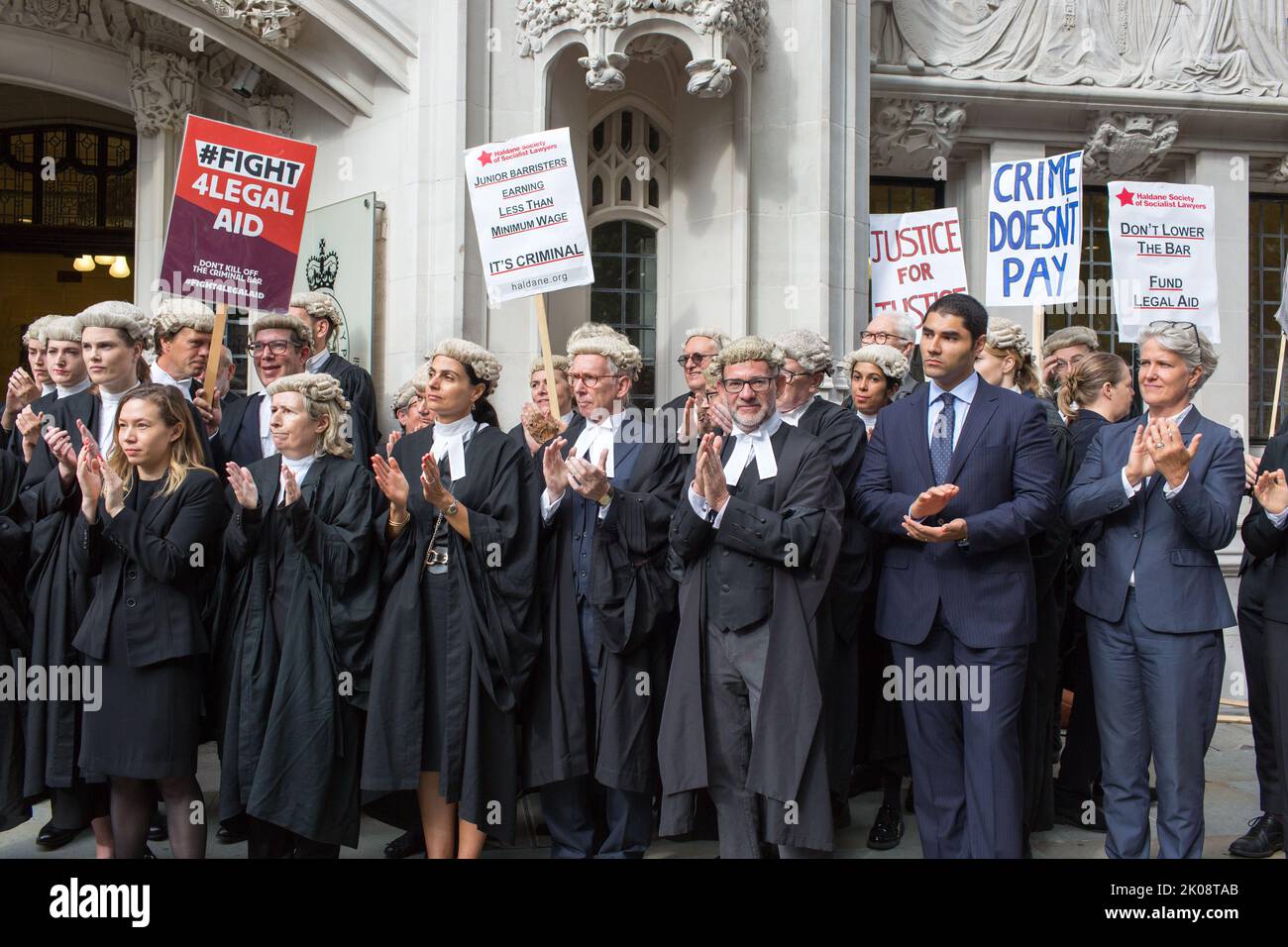 London uk 6th September 2022 Action London Criminal barrister strike ...