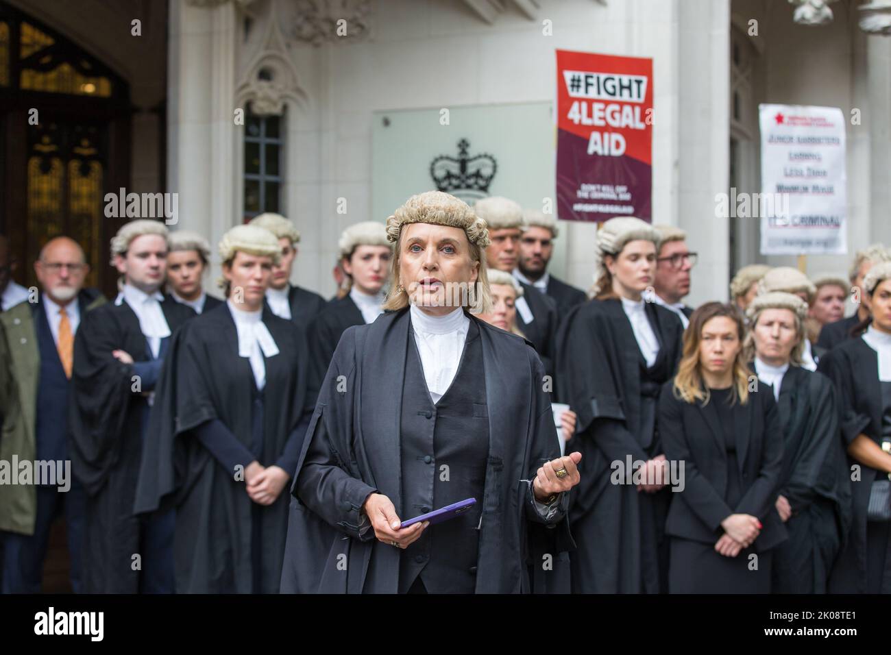 London uk 6th September 2022 Action London Criminal barrister strike ...