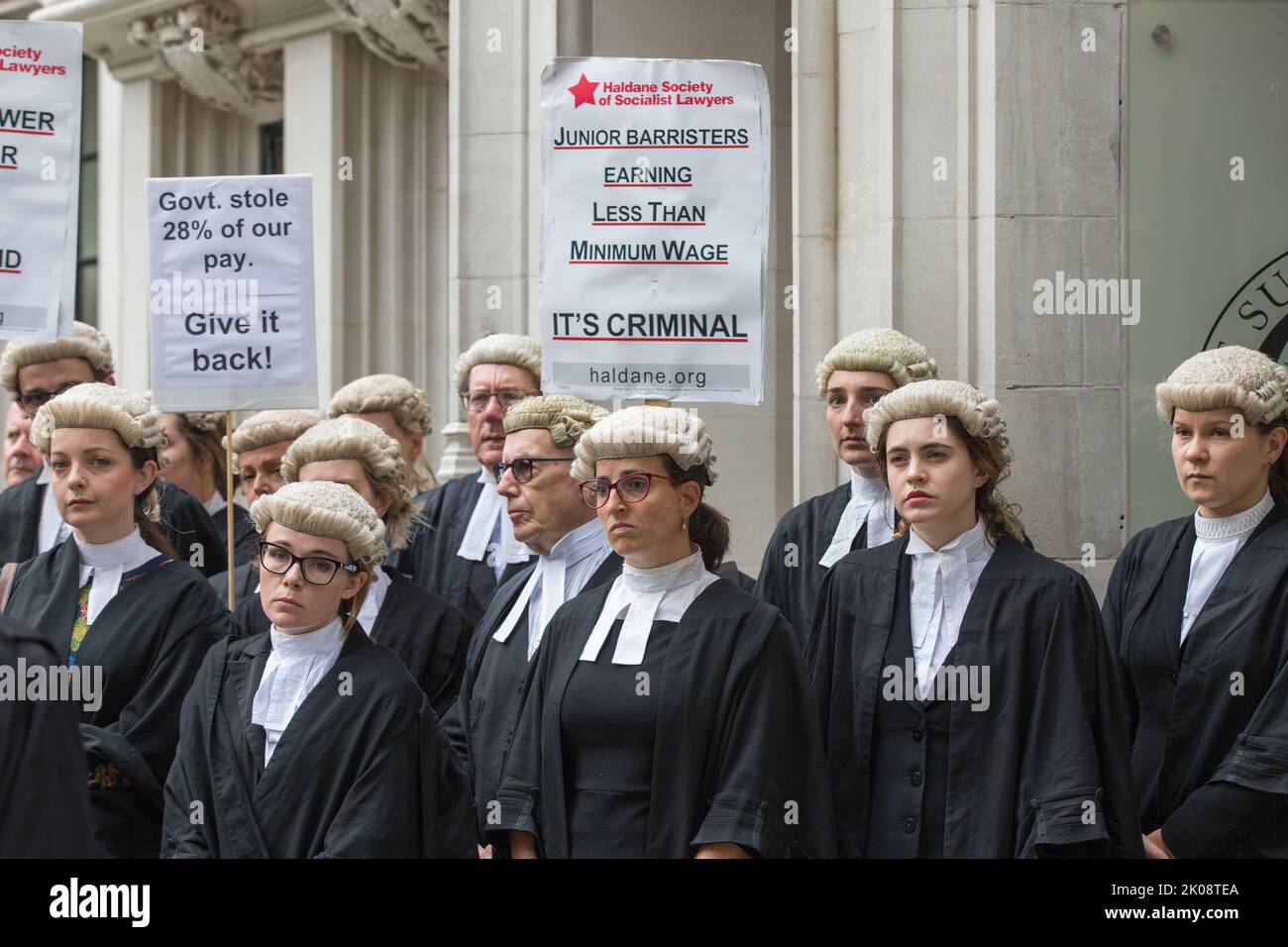 London uk 6th September 2022 Action London Criminal barrister strike ...