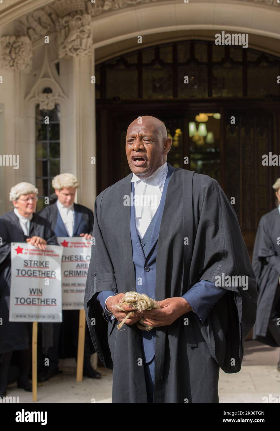 London uk 6th September 2022 Criminal barrister Sean Wallace give ...