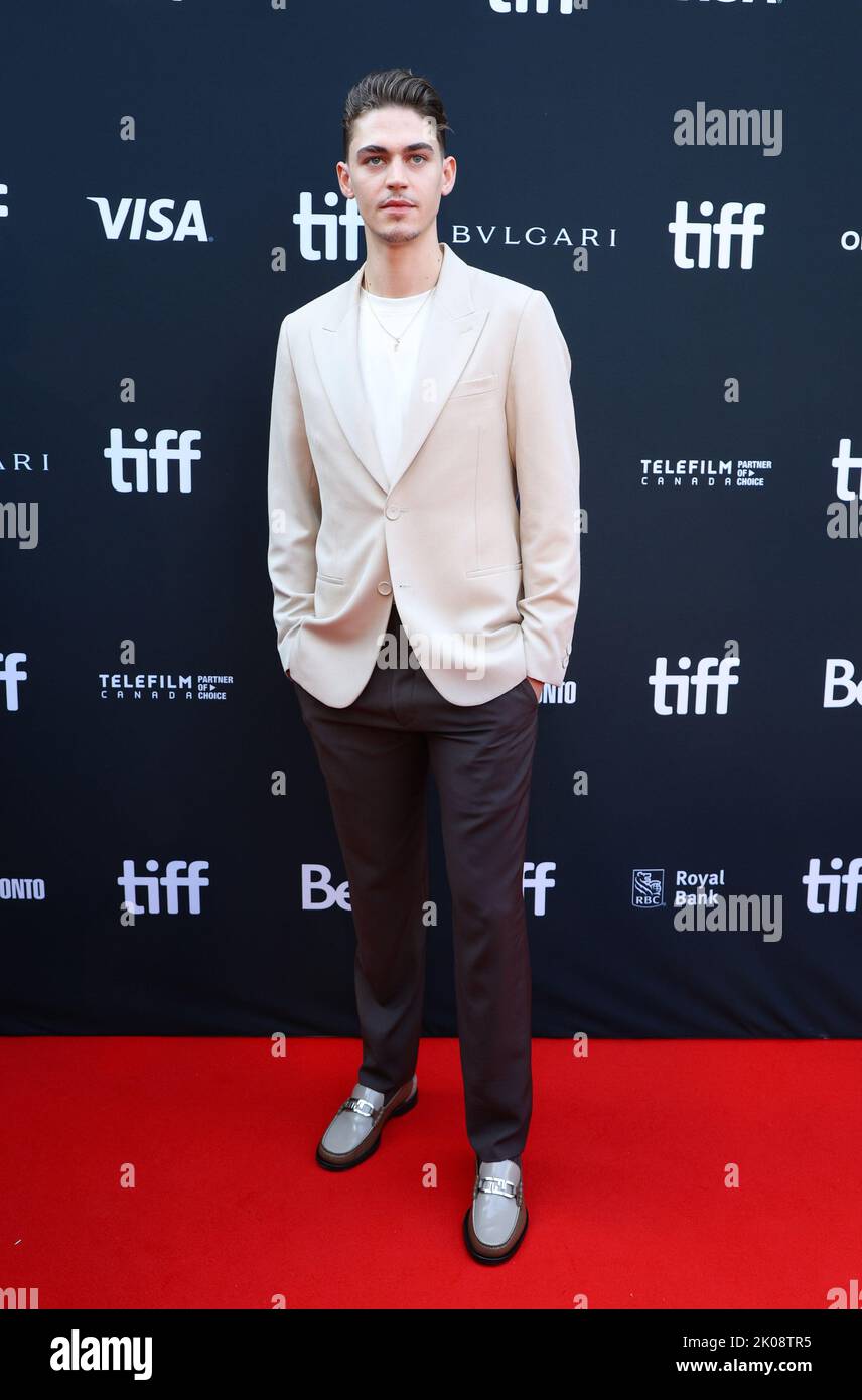 Hero Fiennes Tiffin arriving to "The Woman King" premiere during the ...