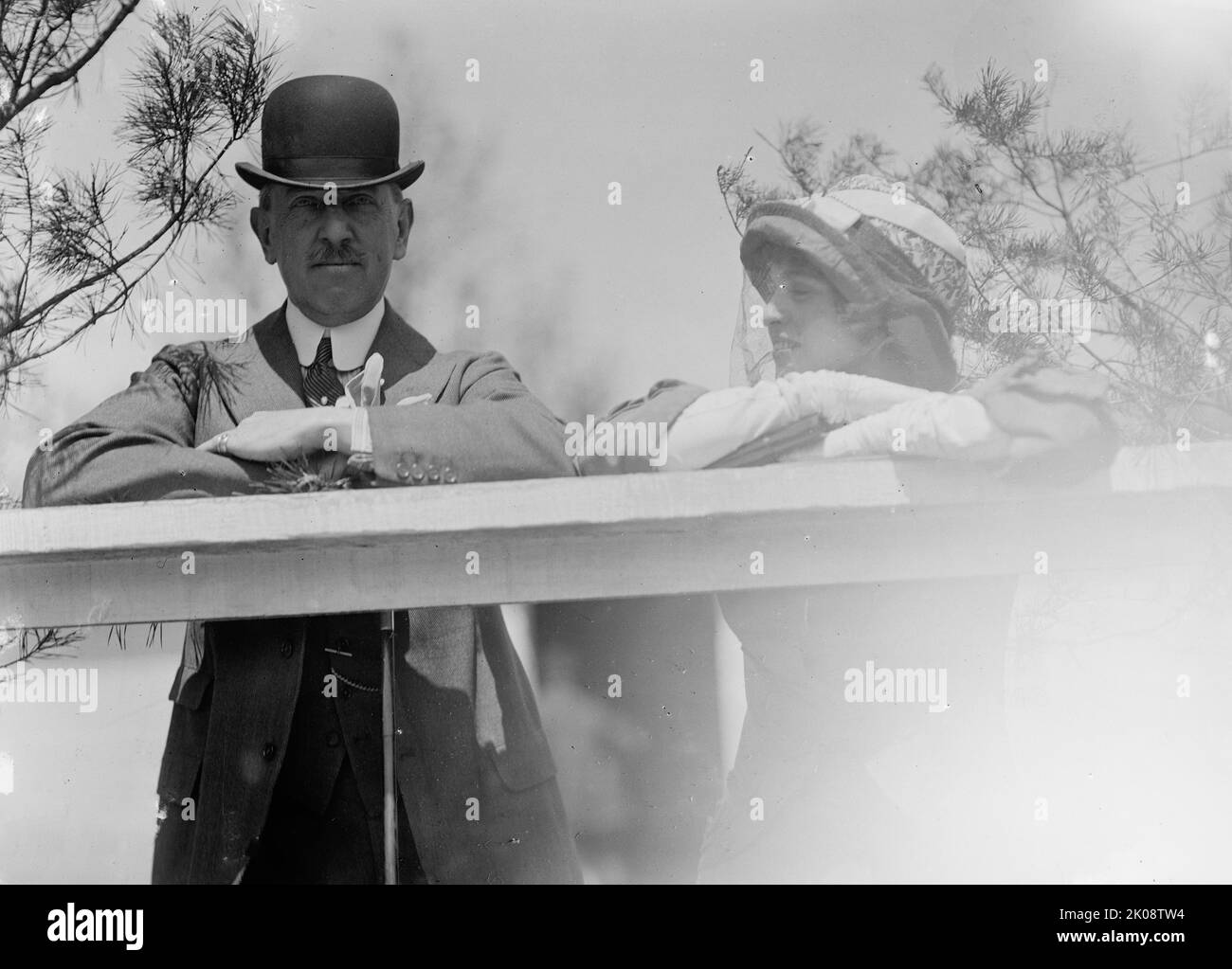 Horse Shows - Mr. J. Low Harriman And Miss Rasmussen, 1912 Stock Photo ...