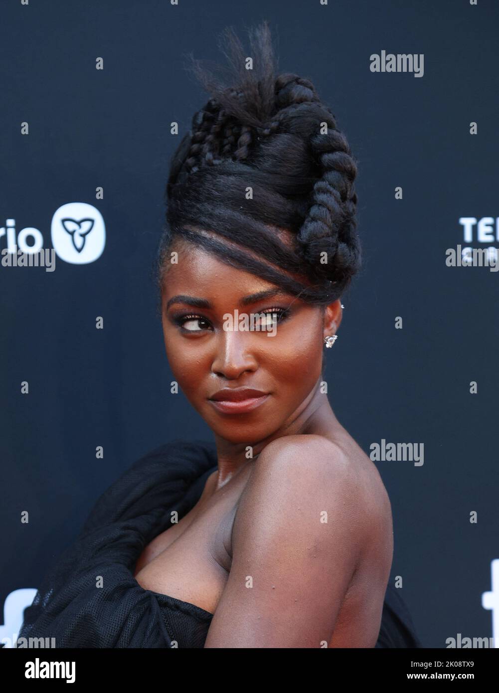 Jayme Lawson arriving to "The Woman King" premiere during the 2022 ...