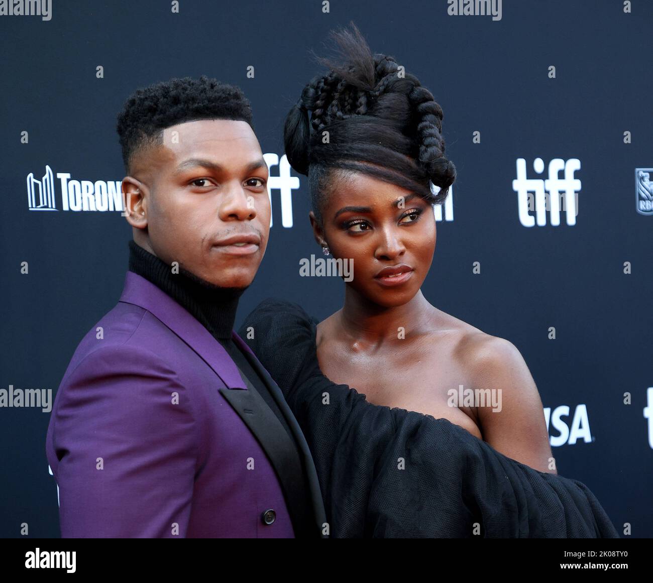 John Boyega and Jayme Lawson arriving to "The Woman King" premiere ...