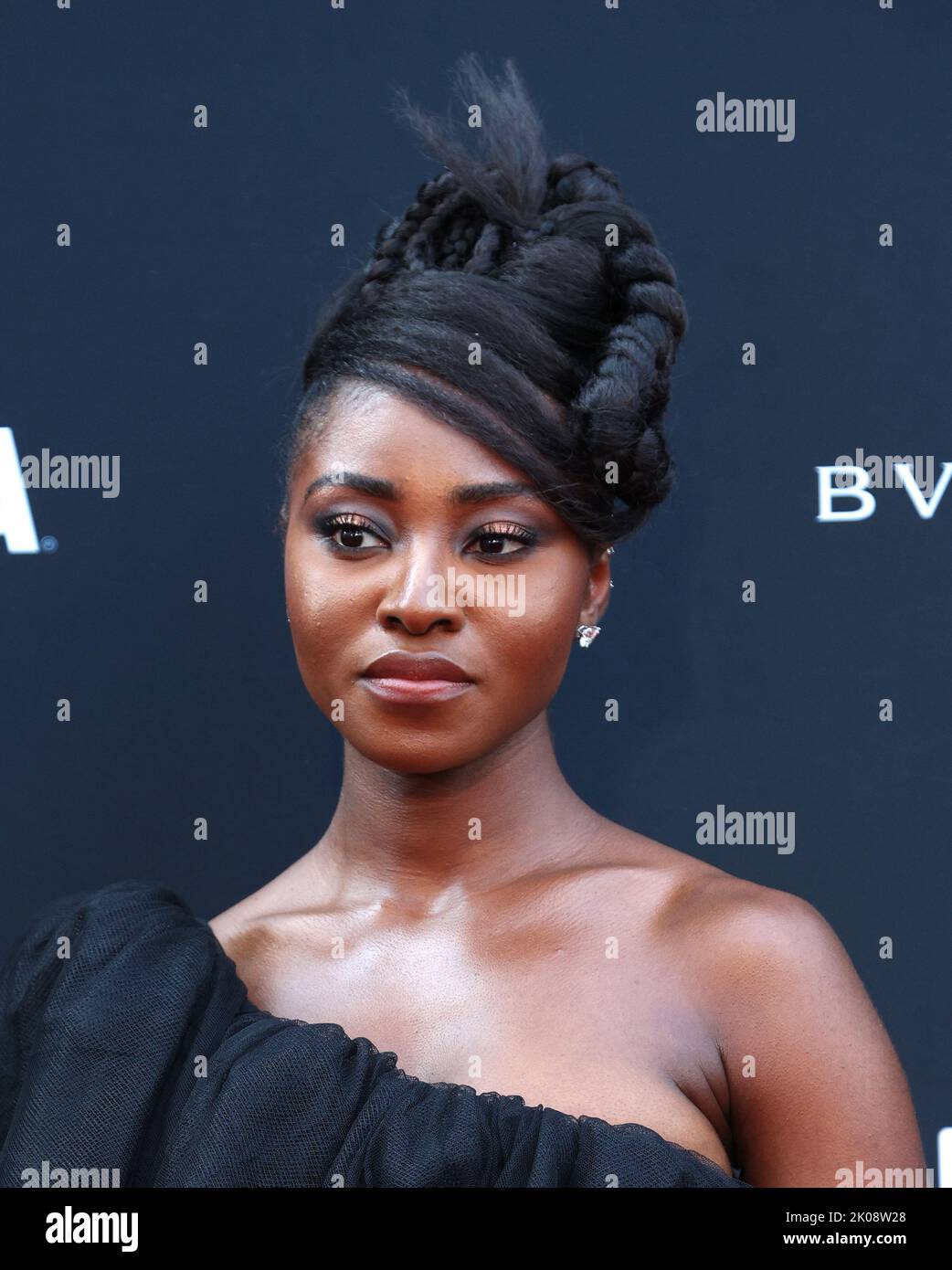 Jayme Lawson arriving to "The Woman King" premiere during the 2022 ...