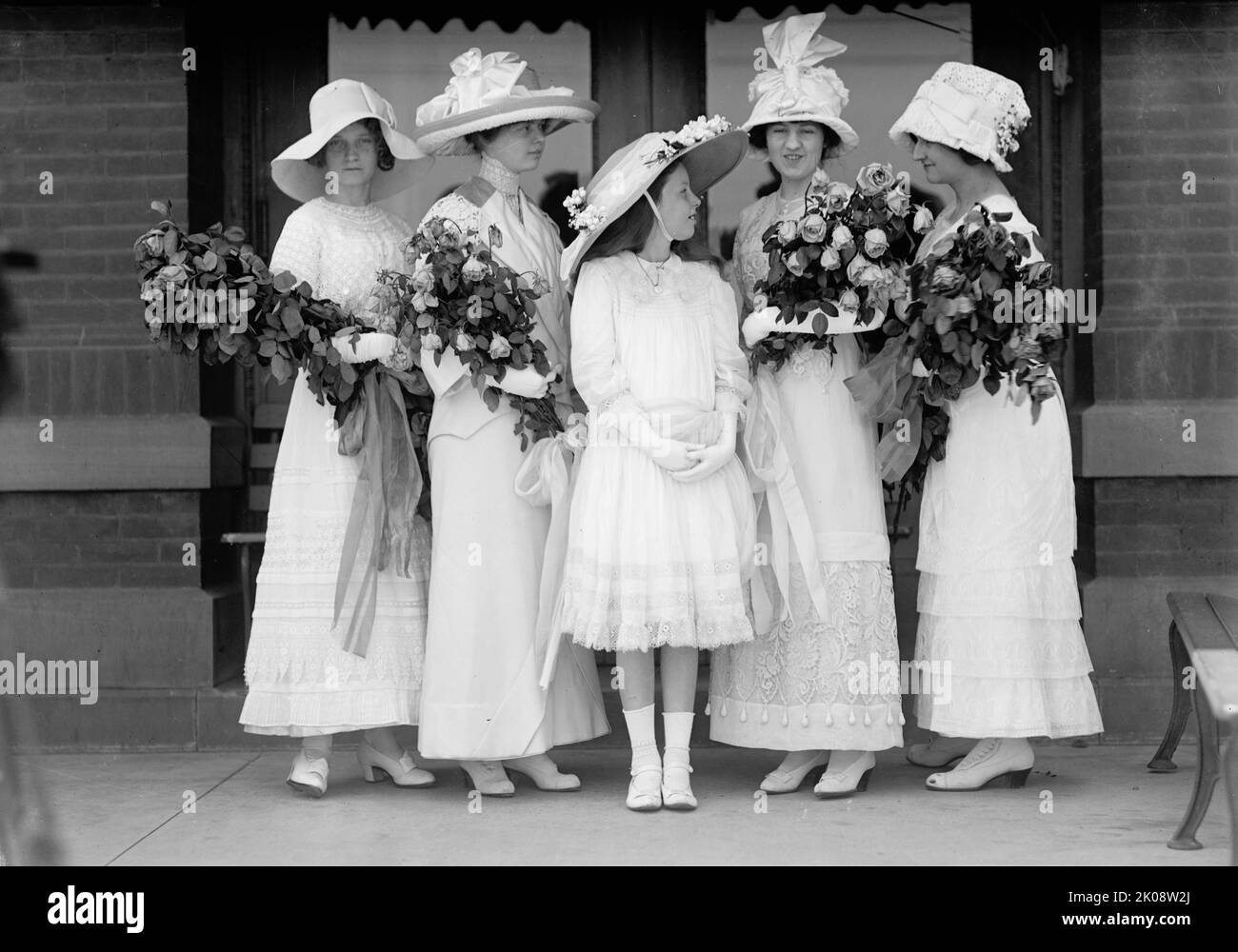 Claudia Lyon, Miss Garland Bonner, May Colquitt, Miss Ura Link, and ...