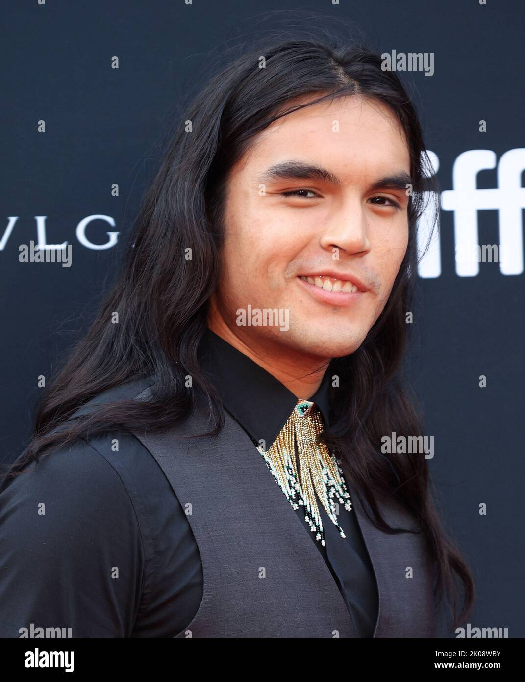 Joshua Odjick arriving to "The Woman King" premiere during the 2022 ...