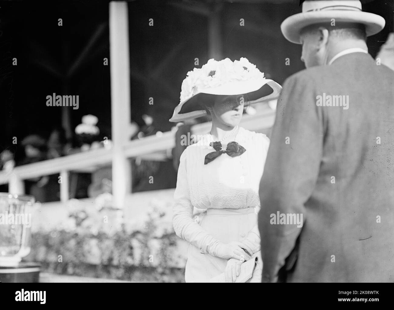 Elkins, Katharine; Mrs. William F. Hitt - Horse Show, 1912 Stock Photo ...