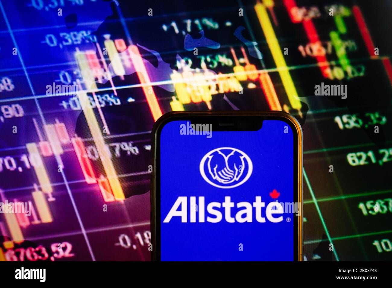 KONSKIE, POLAND - September 10, 2022: Smartphone displaying logo of ...