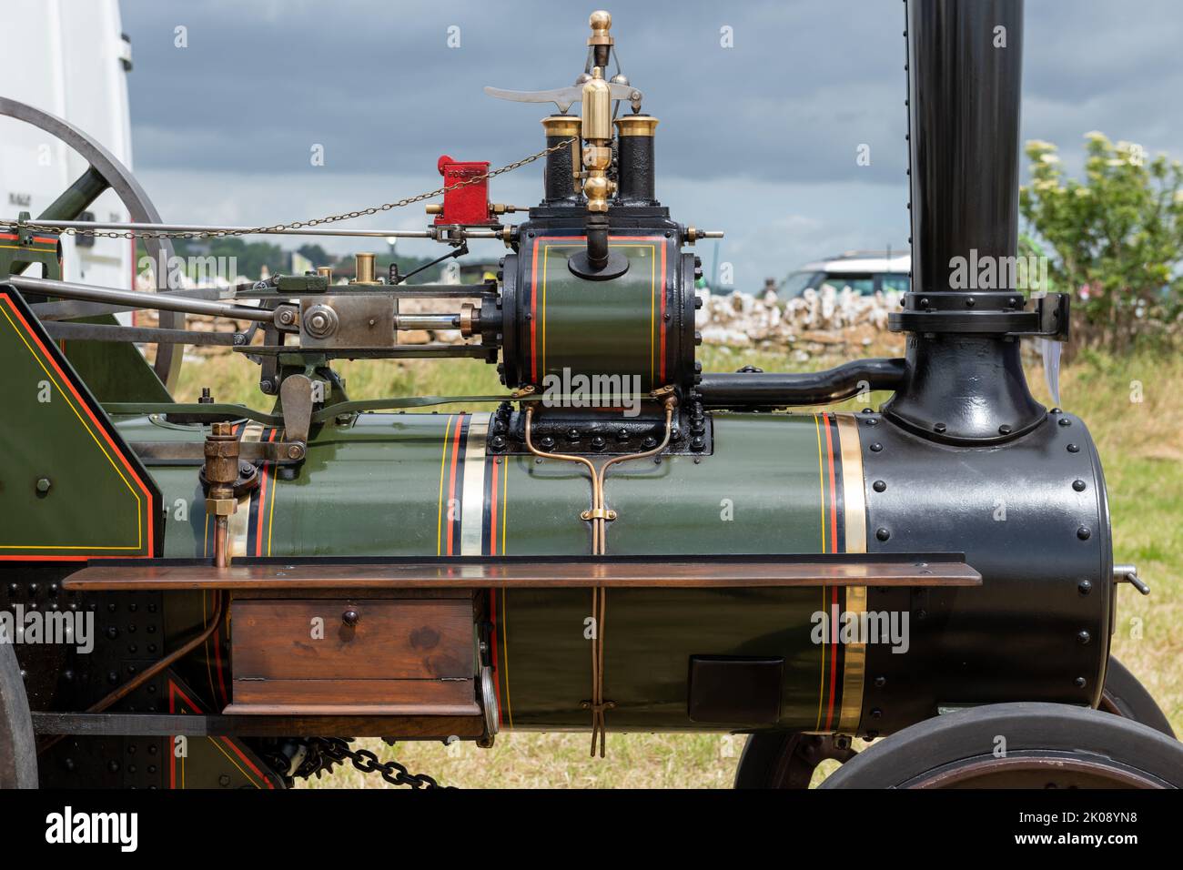 West Bay.Dorset.United Kingdom.June 12th 2022.A miniature Burrell ...