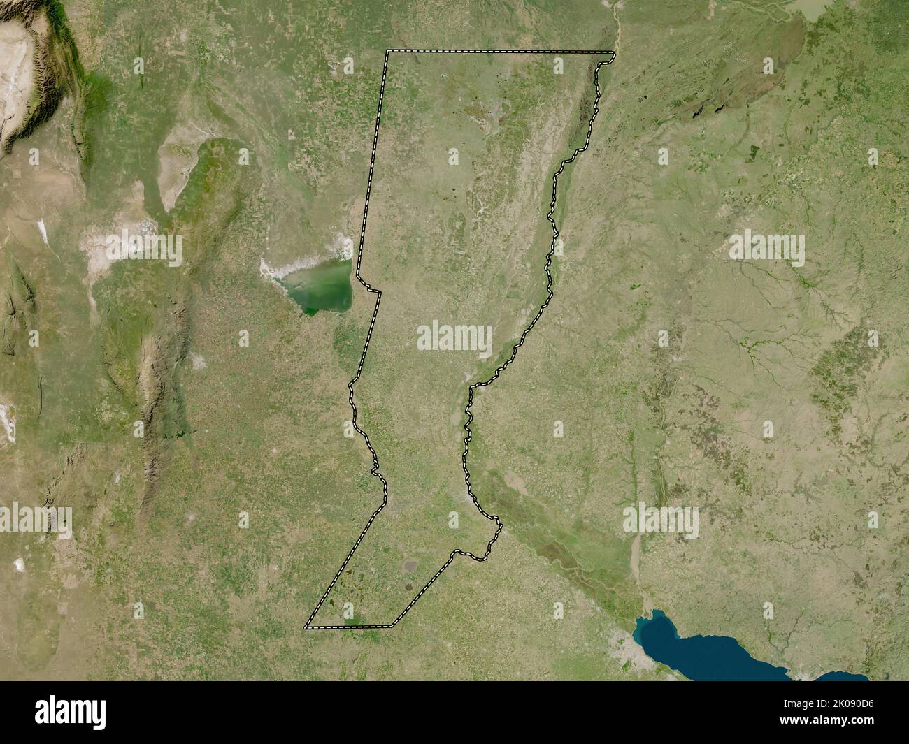 Santa Fe, province of Argentina. Low resolution satellite map Stock ...