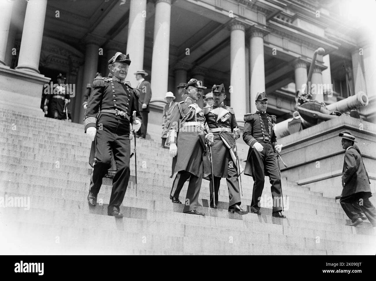 German Squadron Visit To U.S. German officers At Navy Dept., June 5 ...
