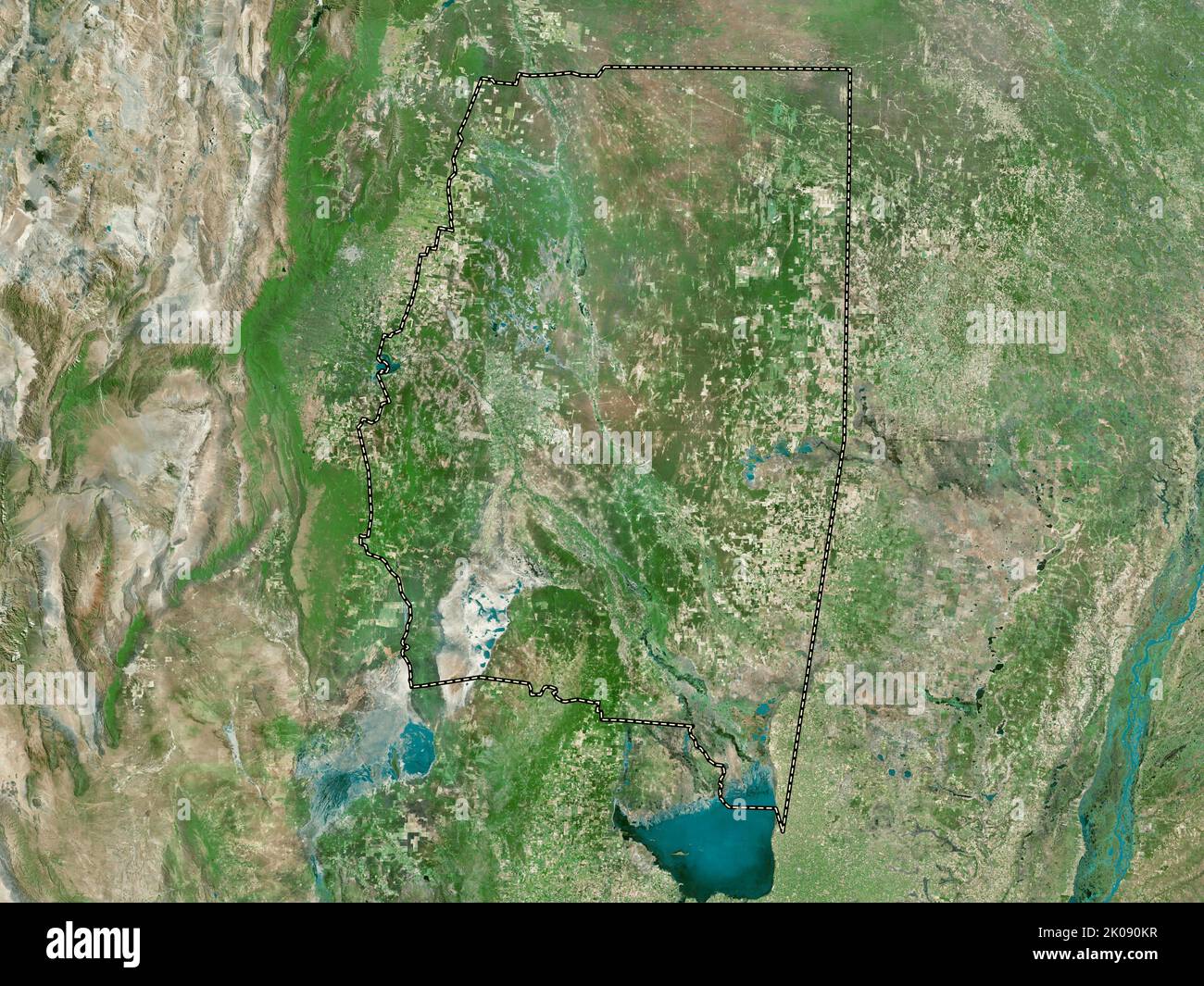 Argentina map zoom border satellite hi-res stock photography and images - Alamy