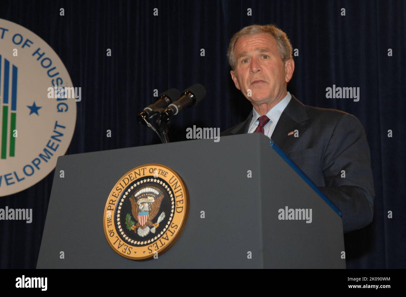 President George Bush Speaking at Swearing-in Ceremony for HUD ...