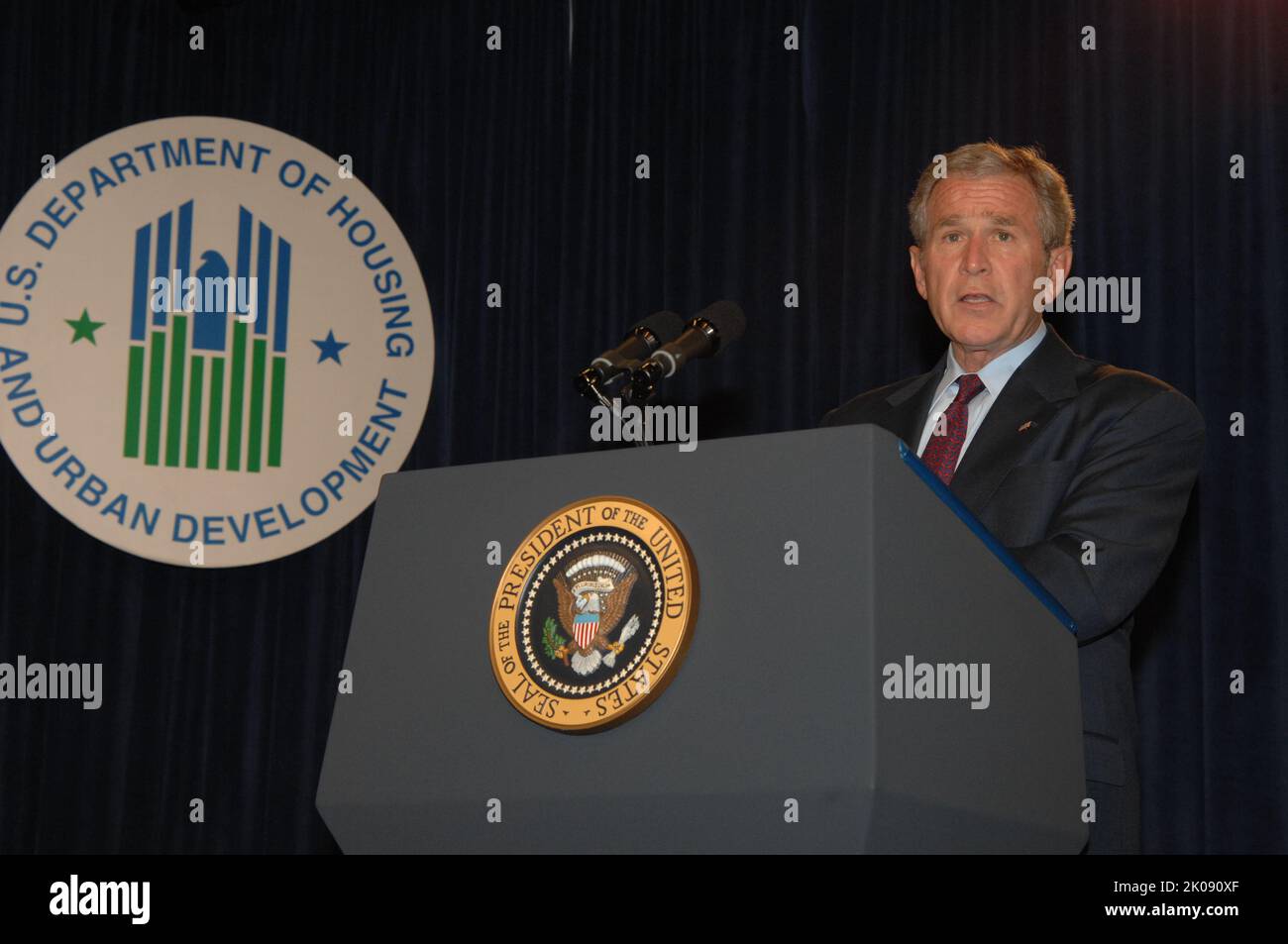 President George Bush Speaking at Swearing-in Ceremony for HUD ...