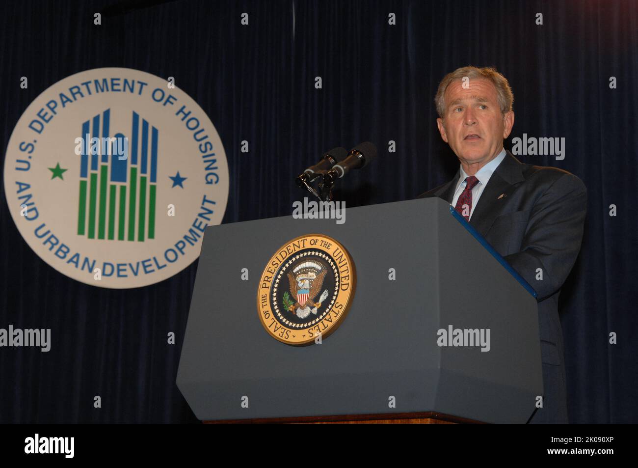President George Bush Speaking at Swearing-in Ceremony for HUD ...