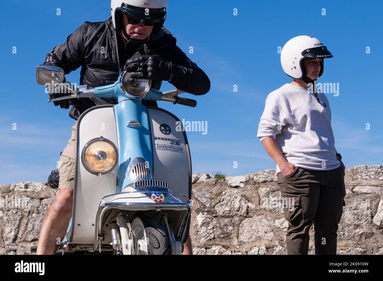 Vintage two tone blue and white Lambretta scooter from Lambretta Club ...