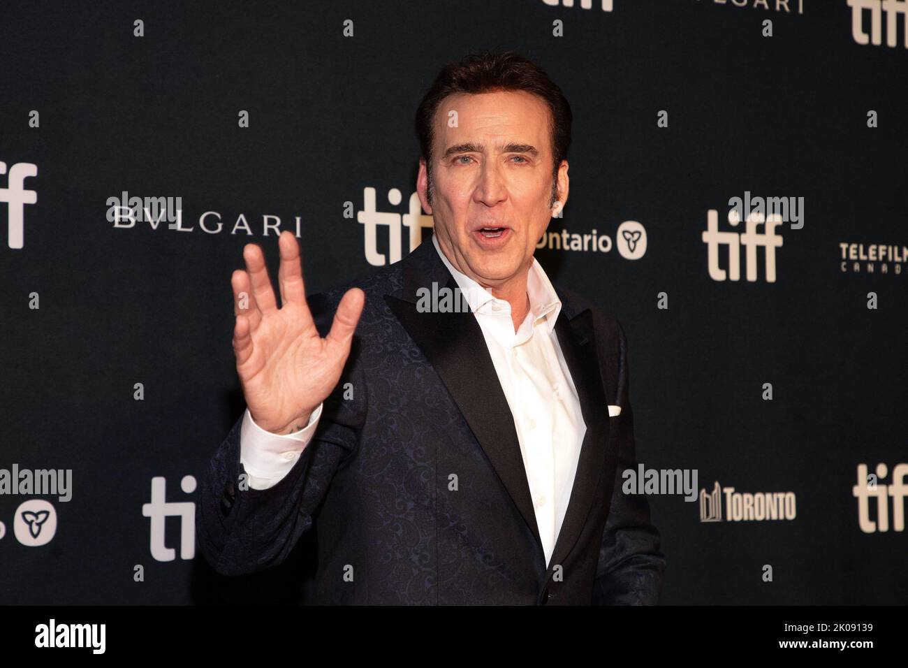 Nicolas Cage attends the 2022 Toronto International Film Festival ...