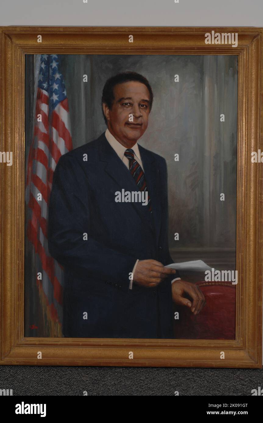 Former Secretary Samuel Pierce, Painted Portrait - Official painted ...