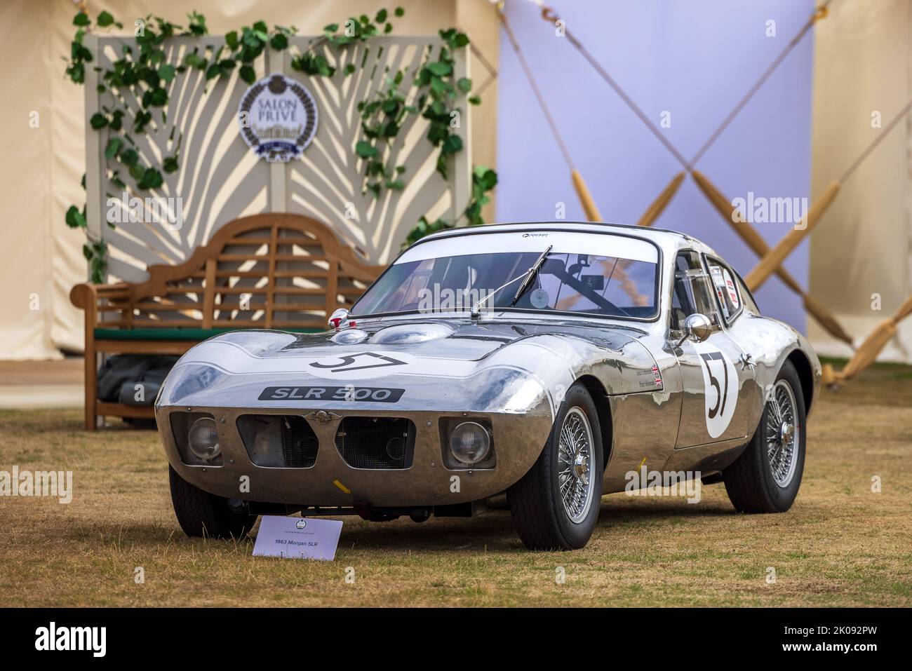 1964 Morgan SLR ‘SLR 500’ part of this year’s Platinum Collection at the Salon Privé 2022 held ...