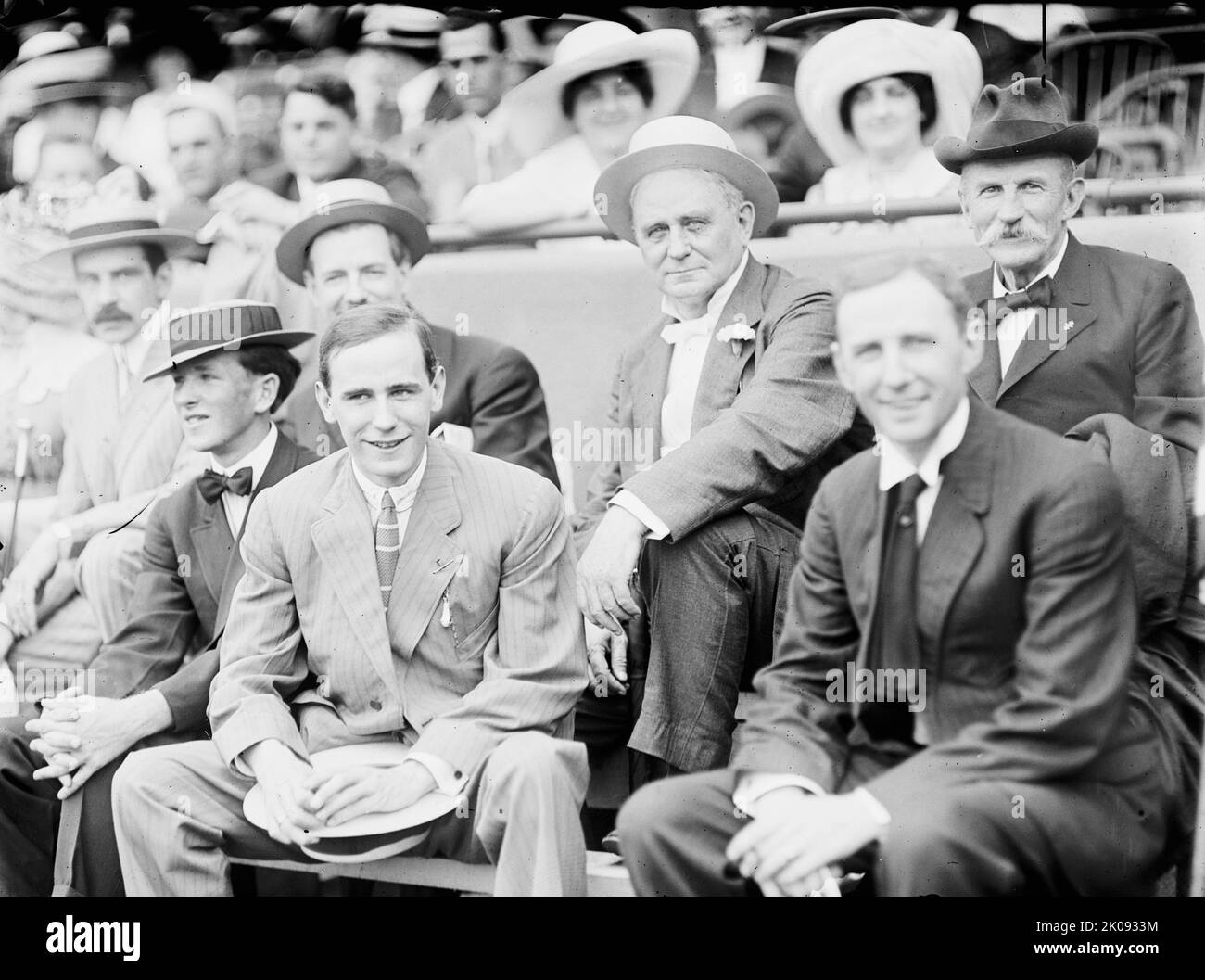Baseball, Professional, Champ Clark, with Son Bennett, Left Center ...