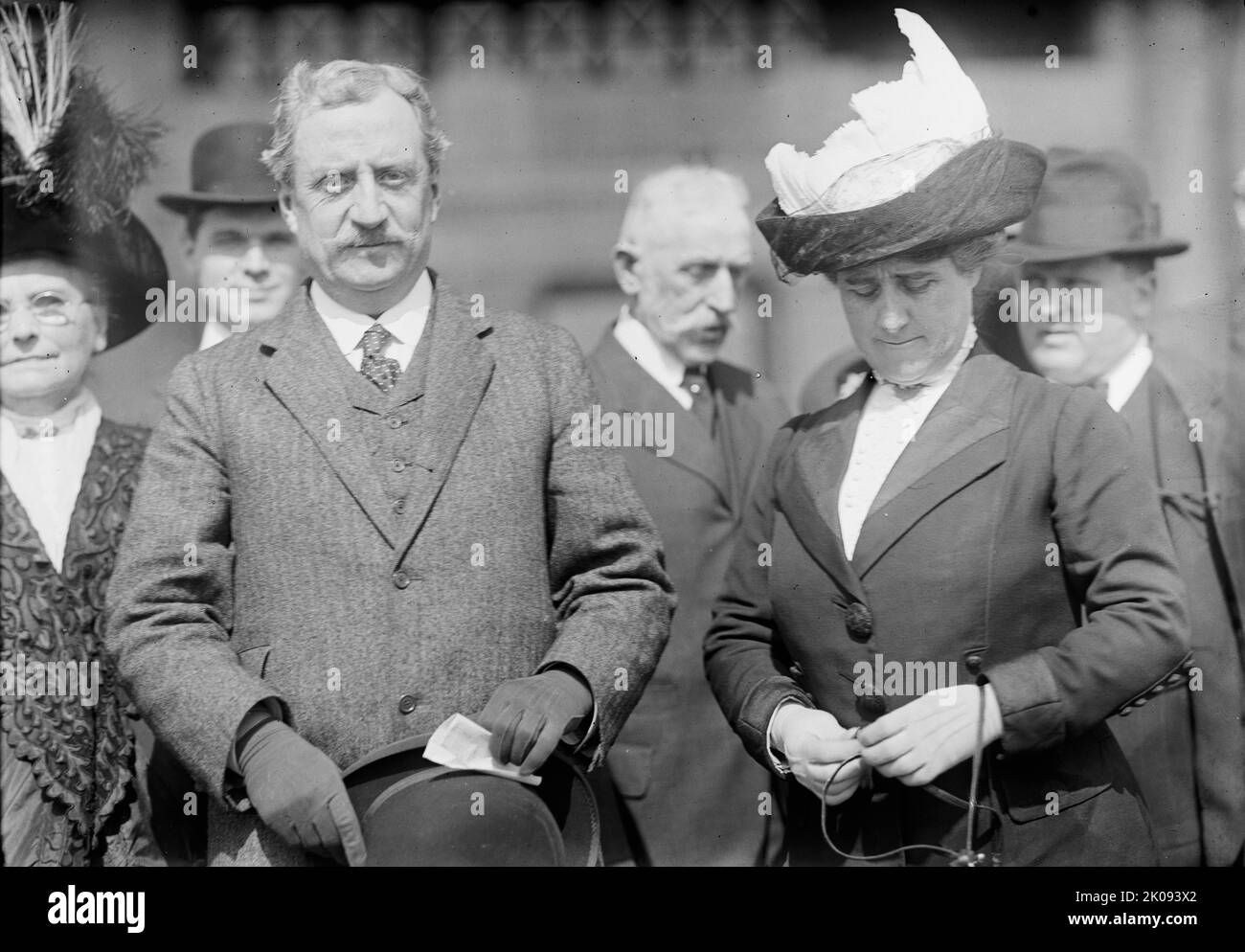 William D. [sic] Redmond M.P., Ireland, with Mrs. Redmond., 1912 ...