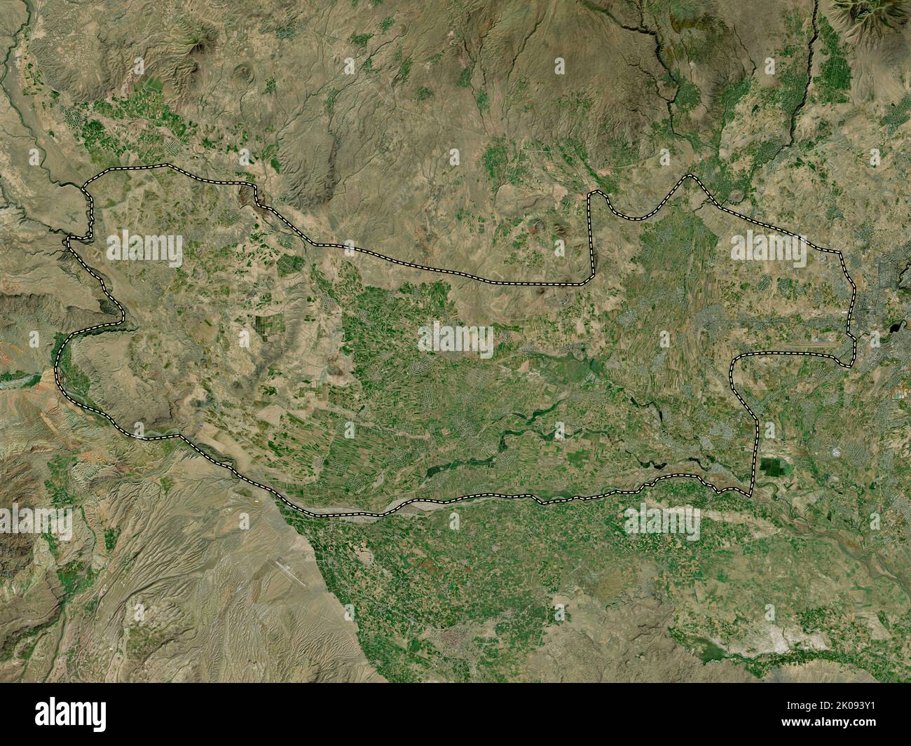 Armavir, province of Armenia. High resolution satellite map Stock Photo ...