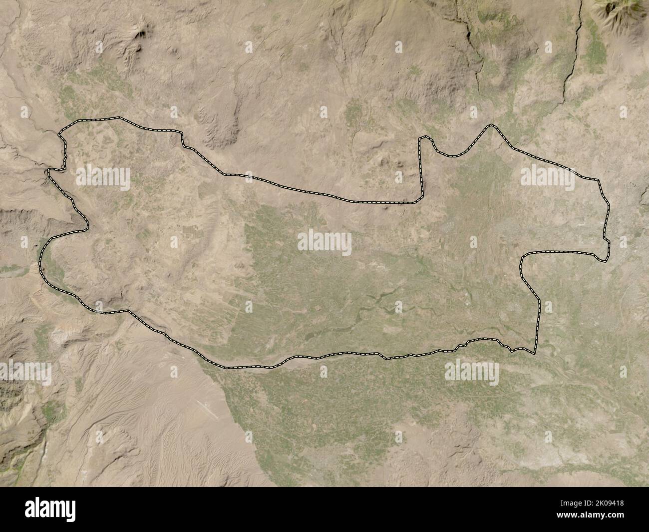 Armavir, province of Armenia. Low resolution satellite map Stock Photo ...