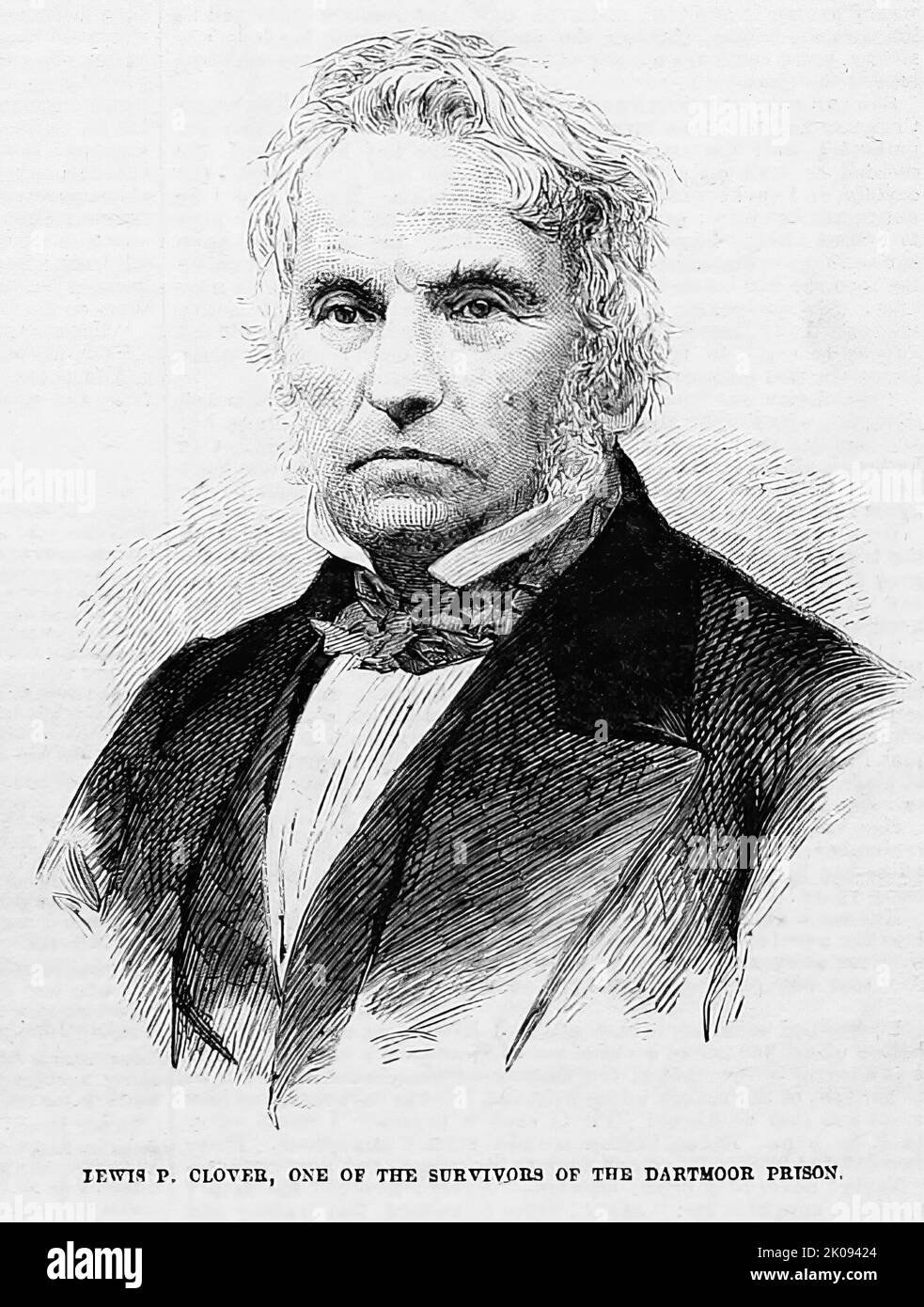 Portrait of Lewis Peter Clover, one of the survivors of the Dartmoor ...